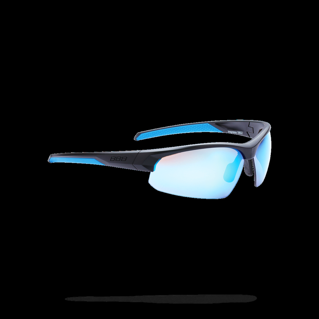 Очки солнцезащитные BBB 2018 Impress PC smoke blue lenses черный ...